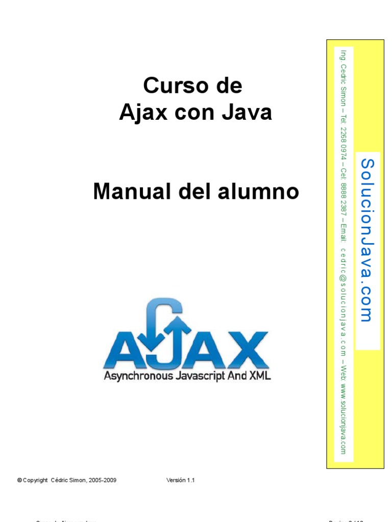 Curso De Ajax Con Java Ajax Programación Script Java 
