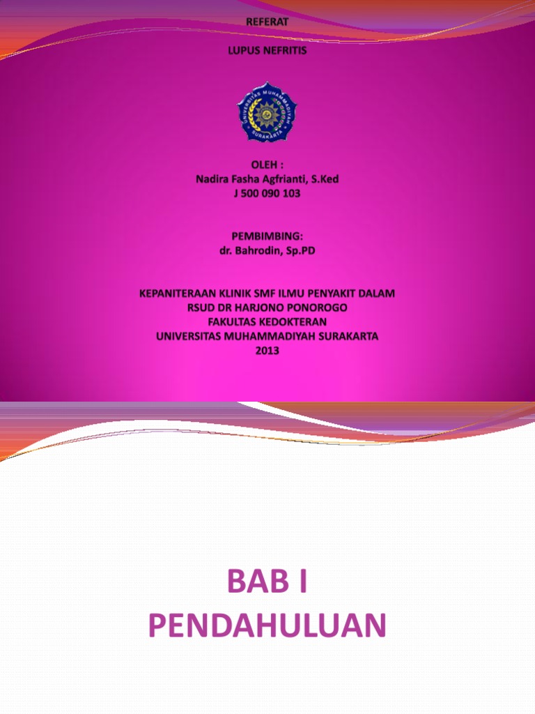 Referat Lupus Nefritis | PDF