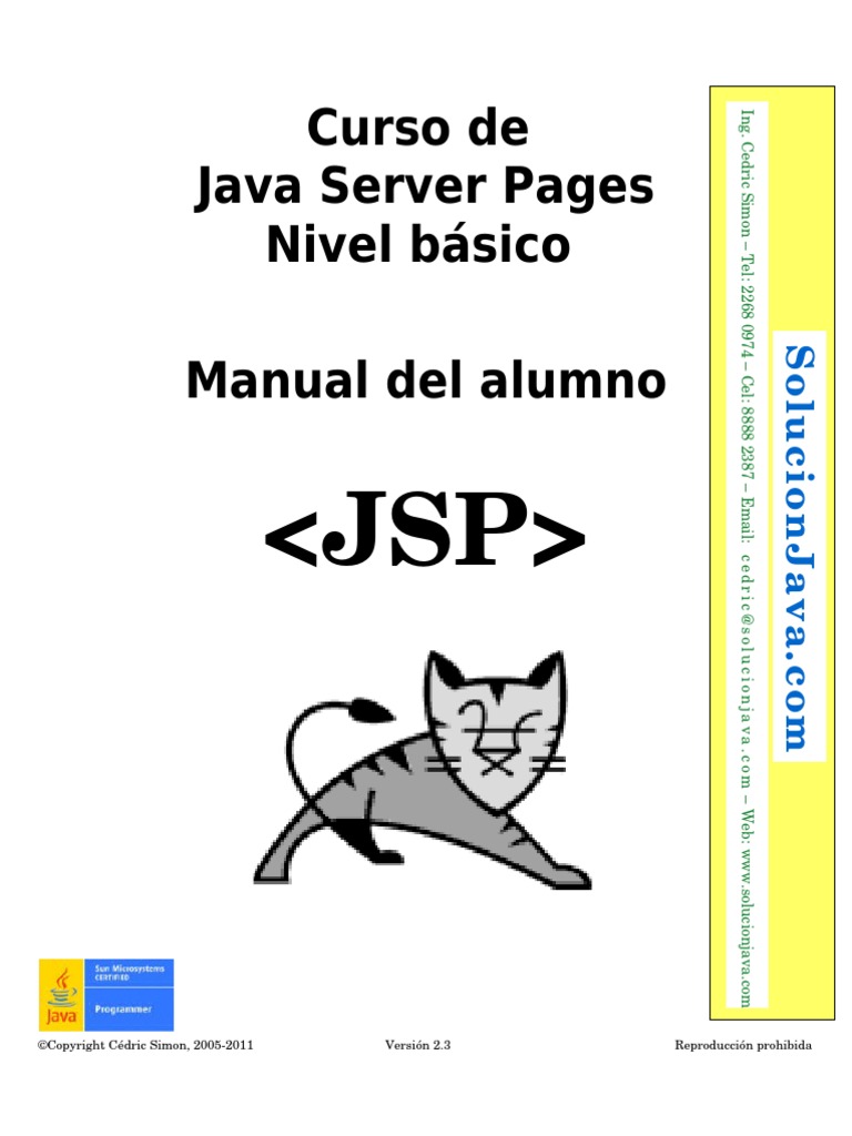 Curso De Jsp Basico Pdf Plataforma Java Páginas Del Servidor Java 