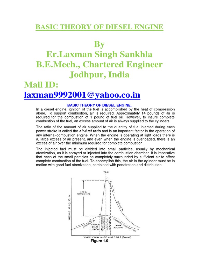 Diesel Engines Basic Theory | PDF | Diesel Engine | Internal Combustion ...