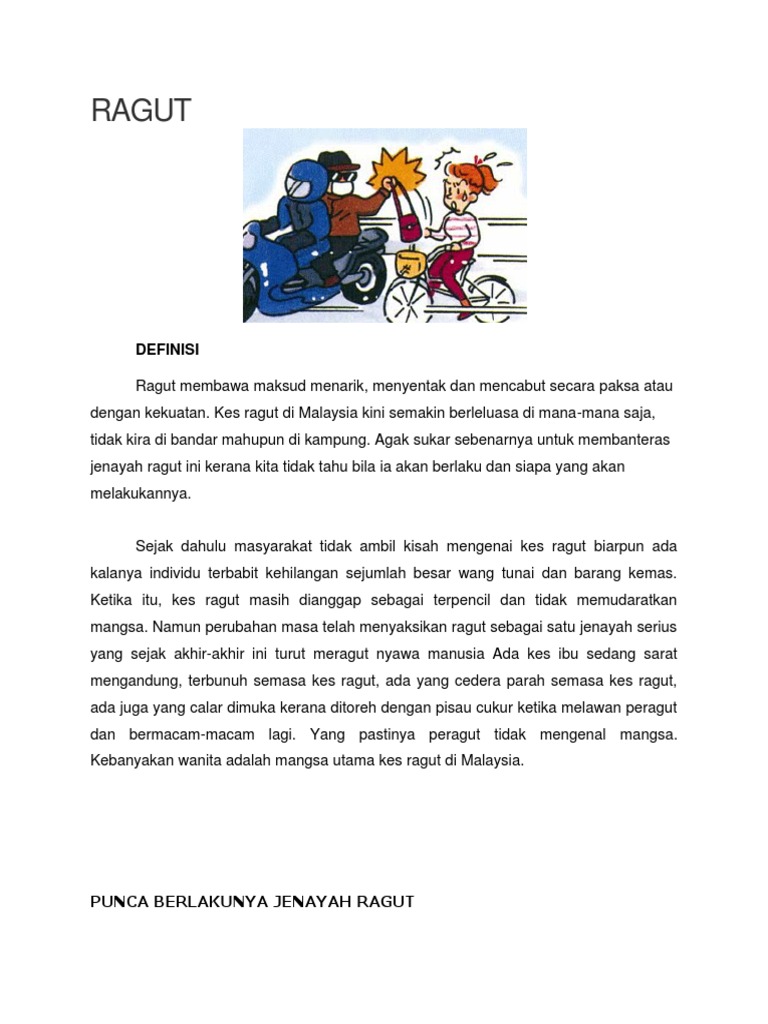 jenayah ragut