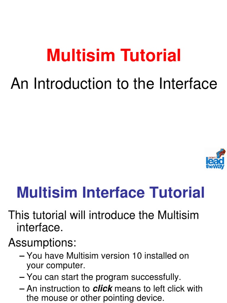 Multisim Software Tutorial | PDF | Graphical User Interfaces | Computer Keyboard