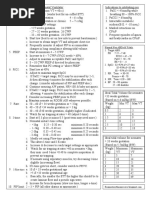 Lab Cheatsheet | PDF | Coagulation | Epidemiology