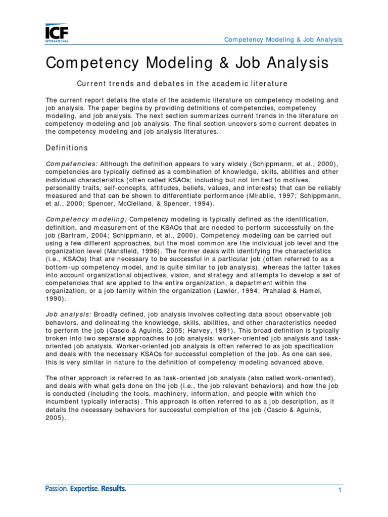 Competency Modeling Trends | PDF | Competence (Human Resources ...