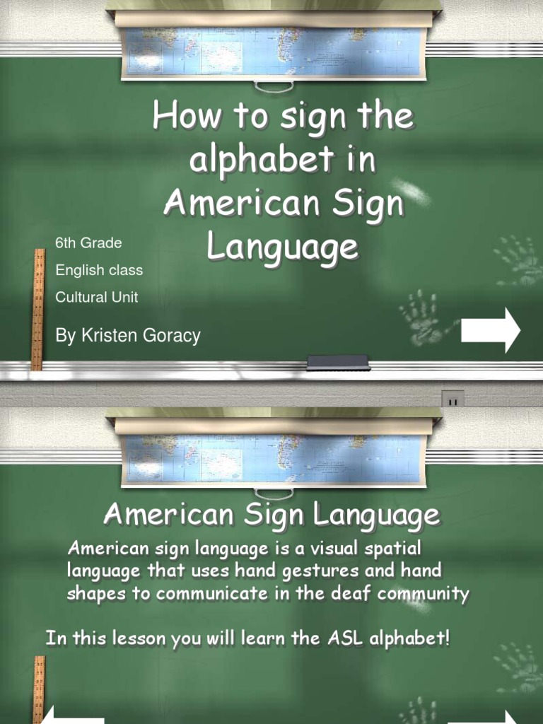 Powerpoint | PDF | American Sign Language | Hand