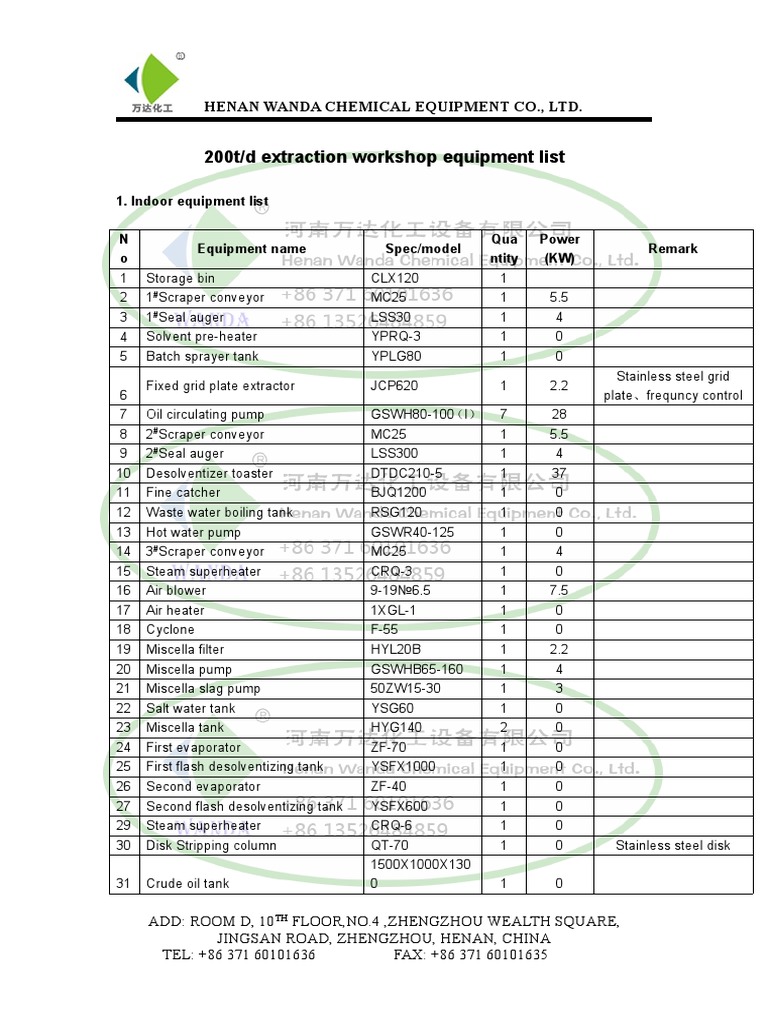 200t Normal Pressure Oil Rotocel Extraction | PDF | Pump | Hvac
