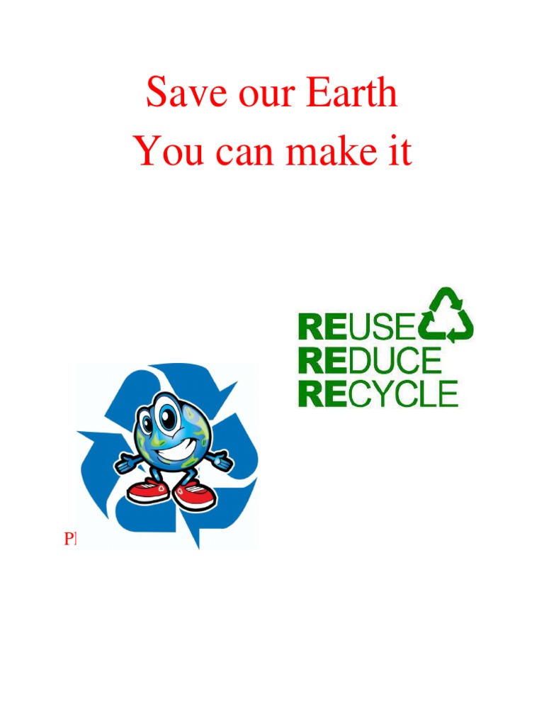 Save Our Earth: Embrace the 3R Principles | PDF