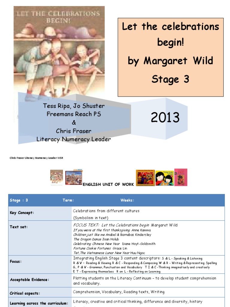 Let The Celebrations Begin S3 | PDF | Reading Comprehension | Narrative