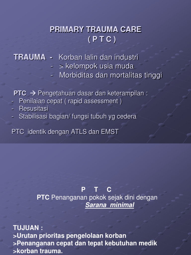 Primary Trauma Care | PDF