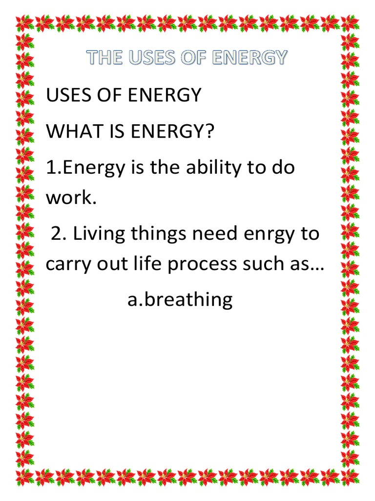 Understanding Energy and Its Uses | PDF | Wellness
