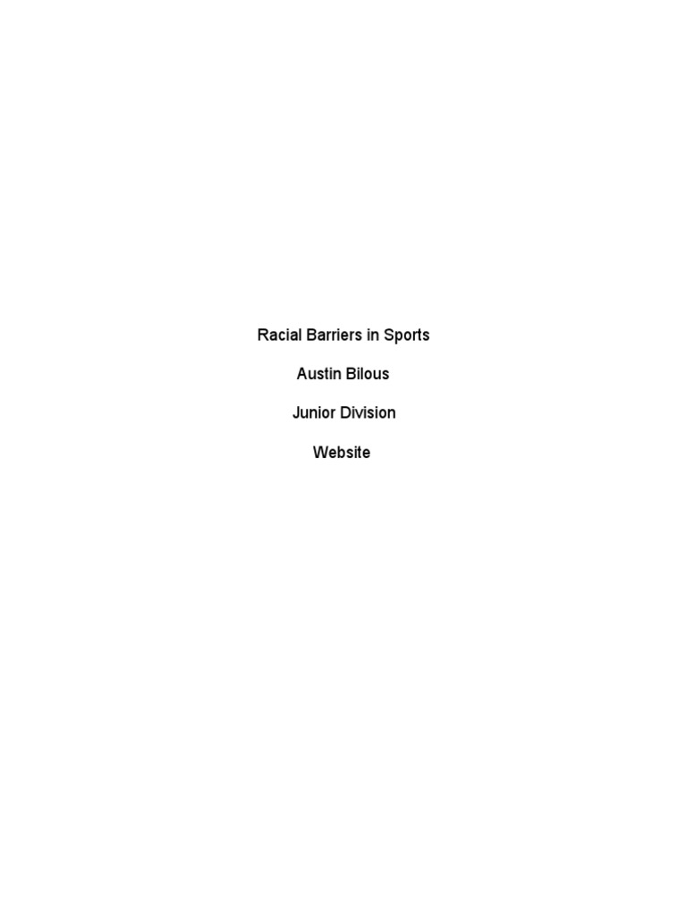 History Day Process Paper PDF