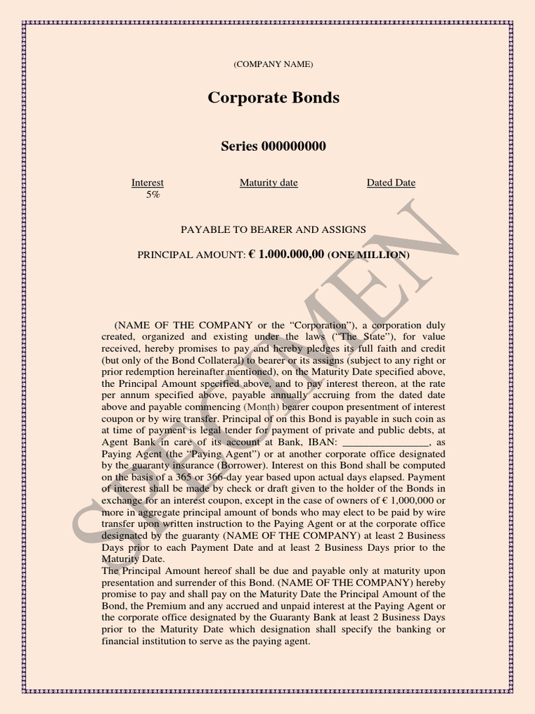Corporate Bonds Series 000000000 Overview | PDF | Bonds (Finance ...