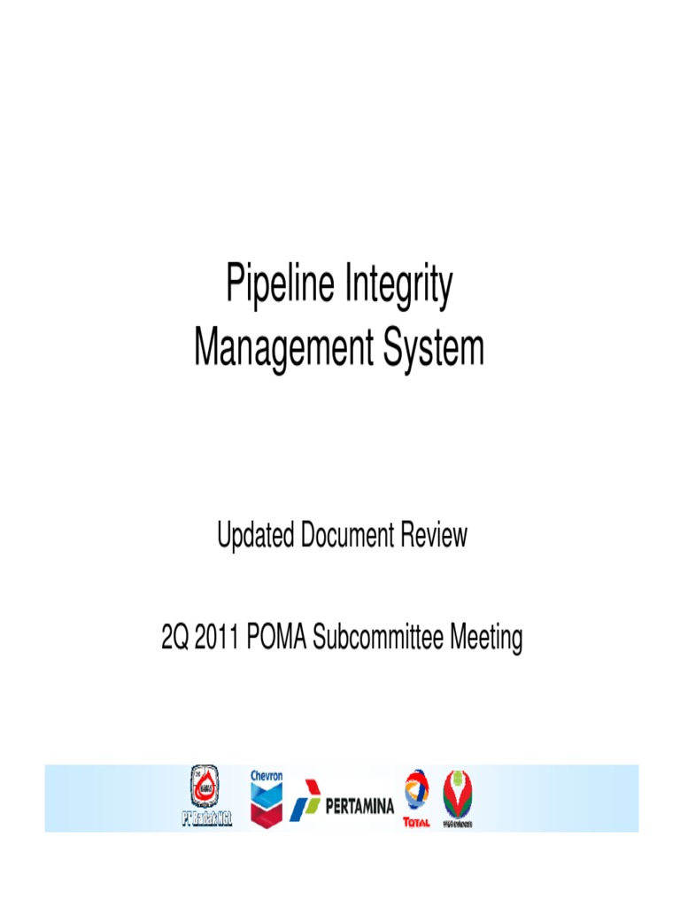 Pipeline Integrity Pipeline Integrity Management System: Updated ...