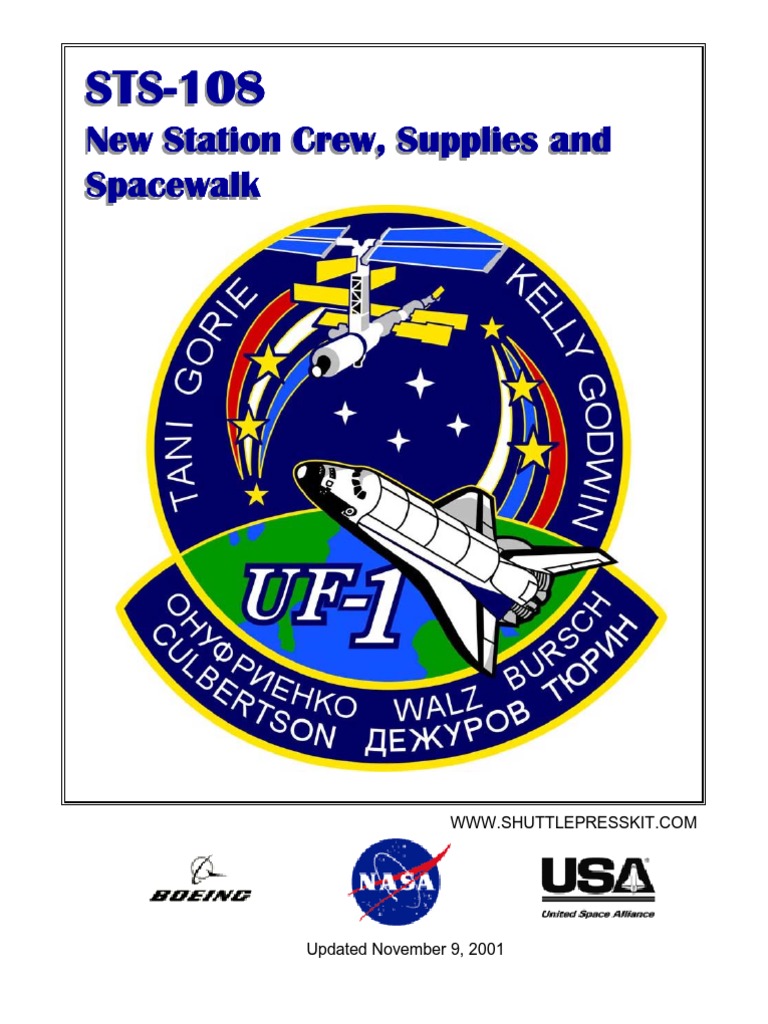 NASA Space Shuttle STS-108 Press Kit | PDF | International Space Station | Docking And Berthing ...