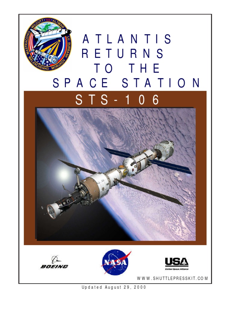 NASA Space Shuttle STS-106 Press Kit | PDF | Aerospace Engineering ...