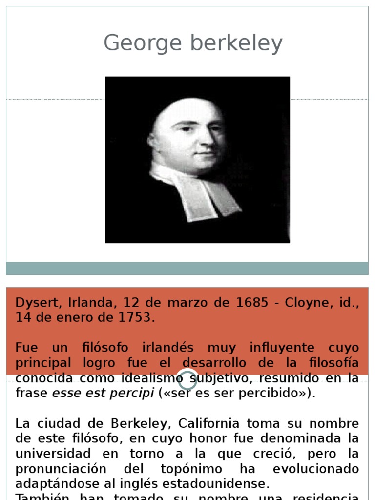 George Berkeley | Movimientos filosóficos | Filosofía occidental