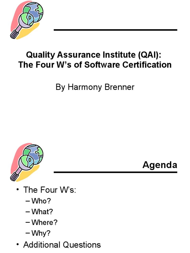 QAI Certification Comparisons | Certification | Academic Degree