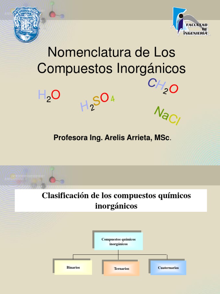 Nomenclatura de Compuestos Inorgánicos | Hidruro | Mole (Unidad)