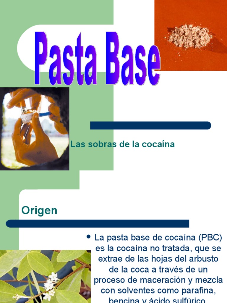 Pasta Base | PDF | Cocaína | Especialidades Medicas