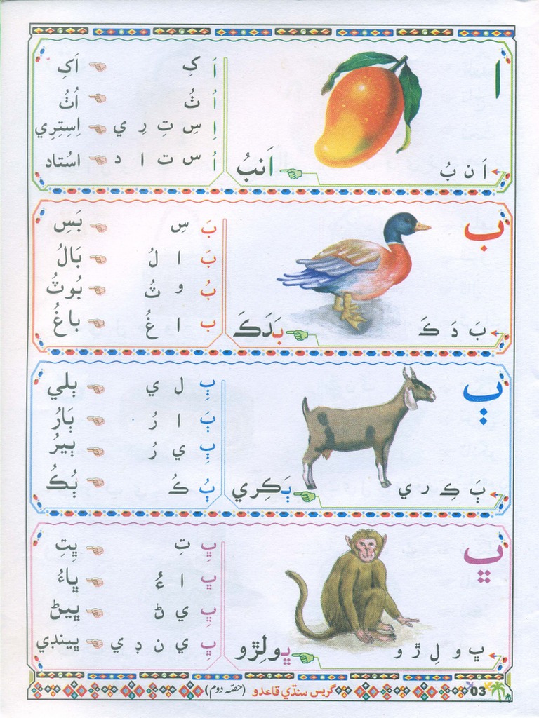 Grace Sindhi Qaida Hissa Doam | PDF