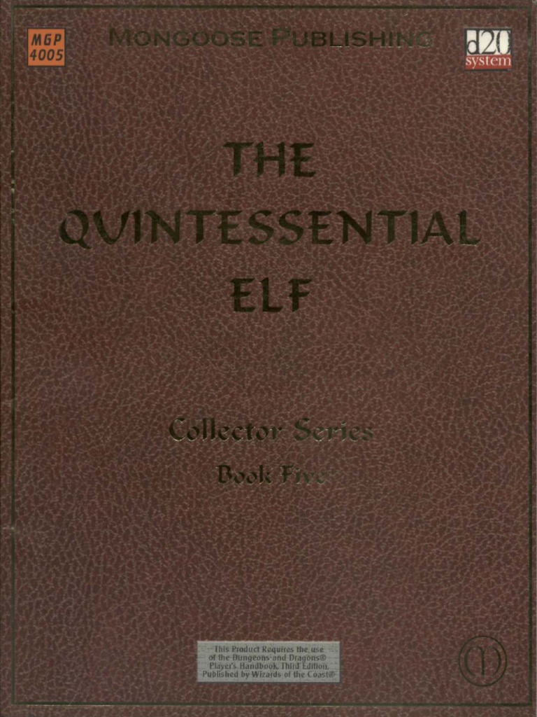 The Quintessential Elf | PDF | Dungeons & Dragons | Leisure Activities