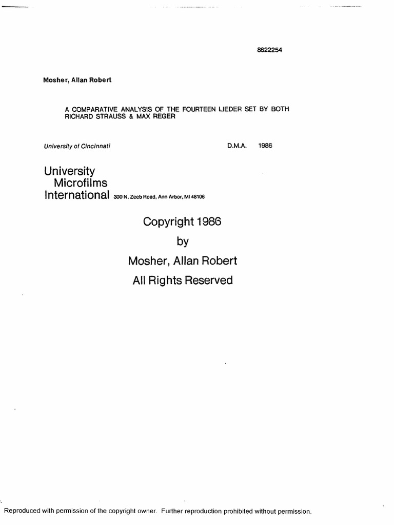 University Microfilms International: University of C Incinnati | PDF ...