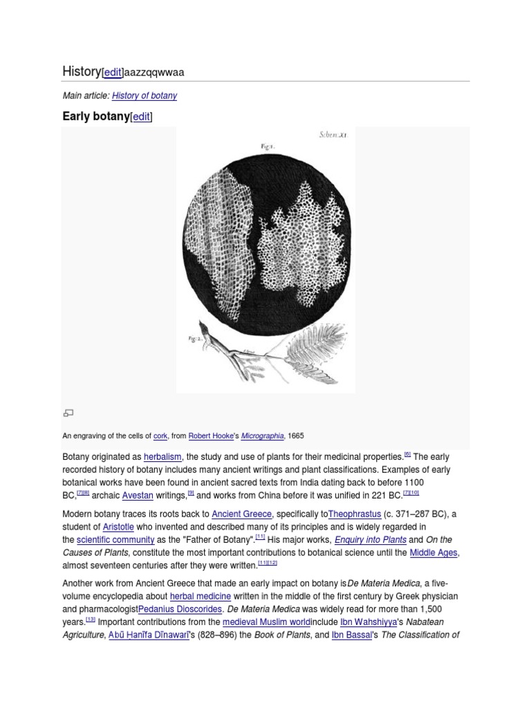 History: Early Botany | PDF | Botany | Natural History