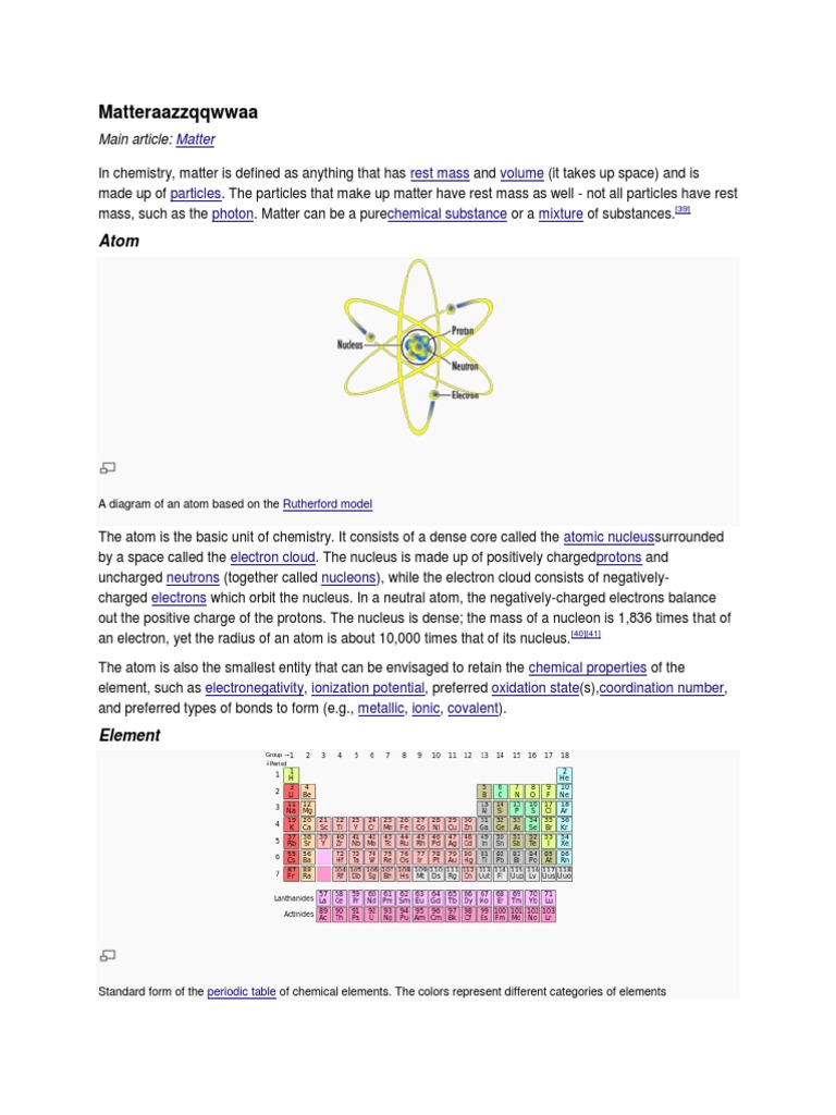 Matteraazzqqwwaa: Rest Mass Particles Photon Chemical Substance Mixture ...