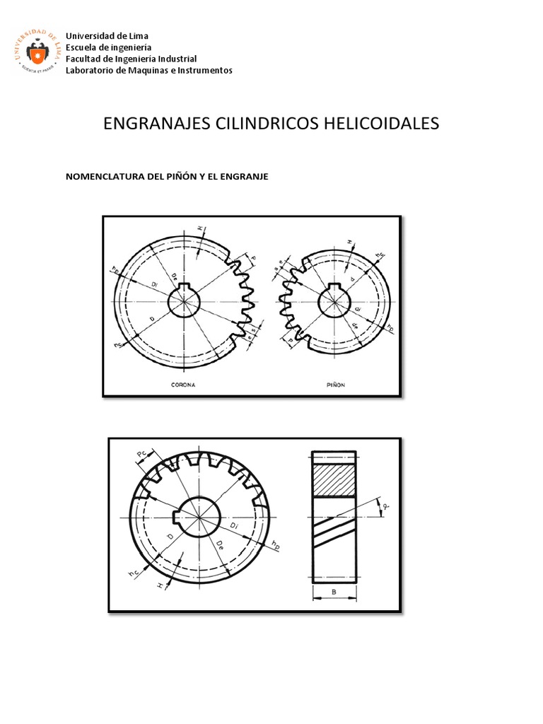 Engranajes helicoidales | Engranaje | Geometría