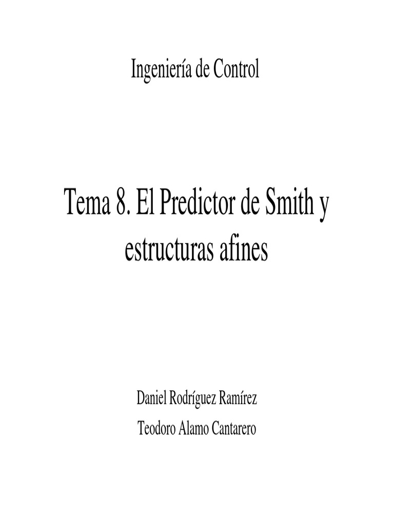 Tema 8 Predictor de Smith | PDF | Matemáticas Aplicadas | Ingenieria ...