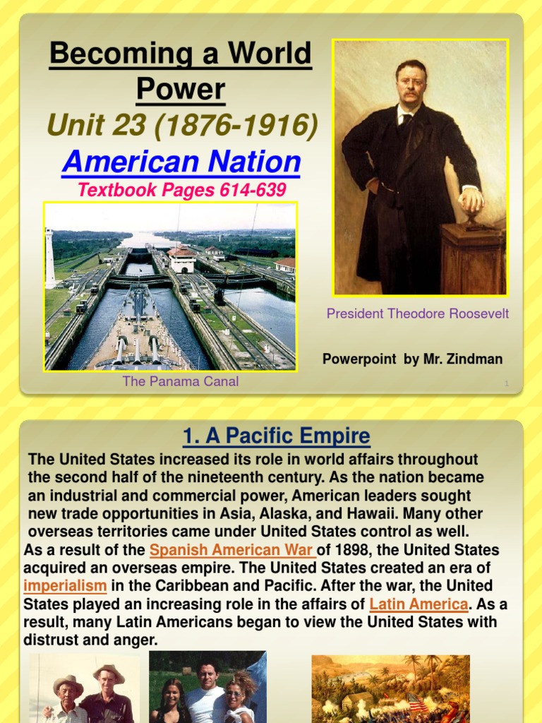 Chapter 23 Becoming A World Power Animated | PDF | International ...