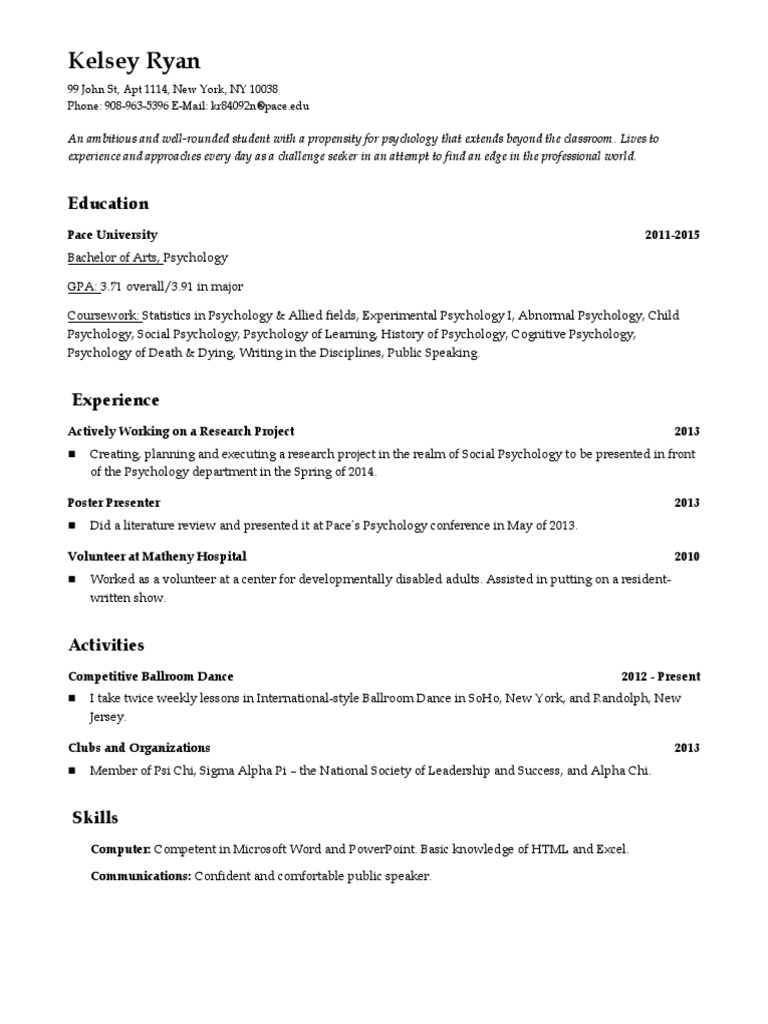 Kelsey Ryan Resume | PDF