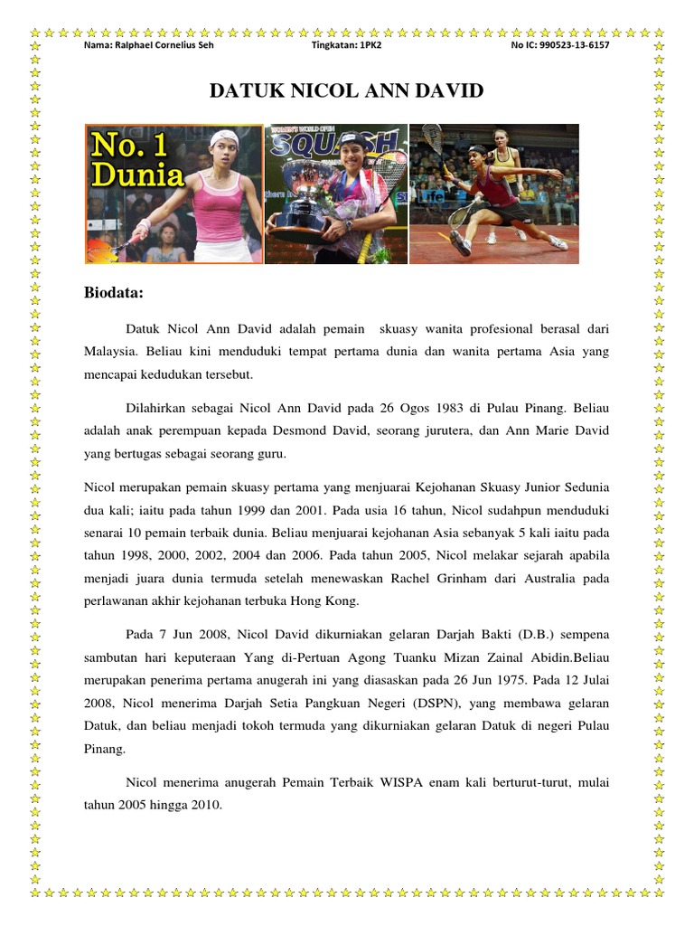 Datuk Nicol Ann David | PDF