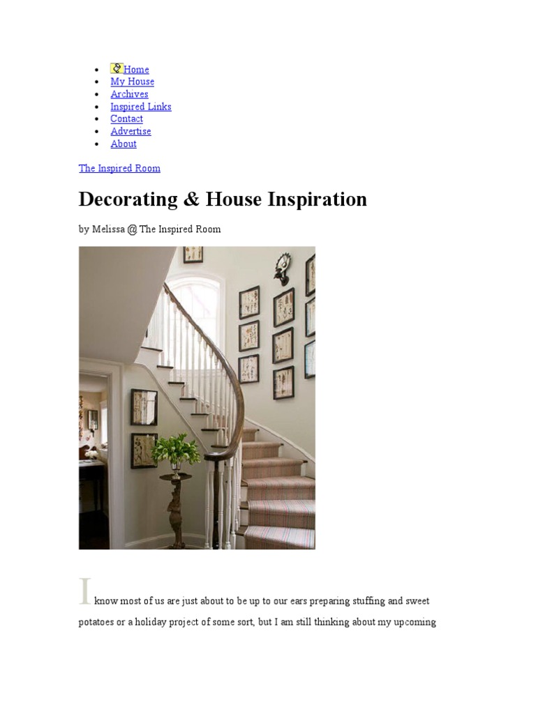 Decorating & House Inspiration: Home My House Archives Inspired Links ...
