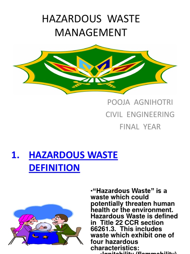 Hazardous Chemical Waste Management | PDF | Explosive Material ...