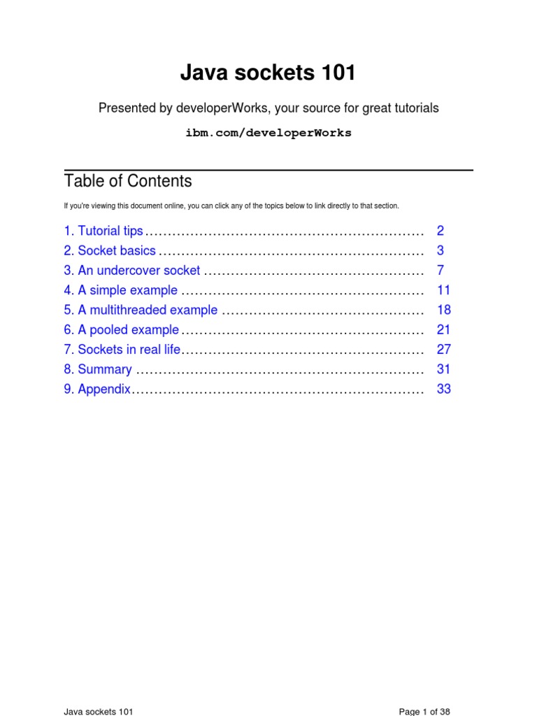 Java Sockets | Download Free PDF | Osi Model | Network Socket