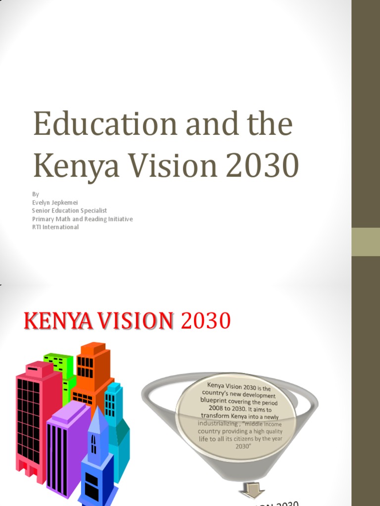 Education and The Kenya Vision 2030 | PDF | Economies | Cognition