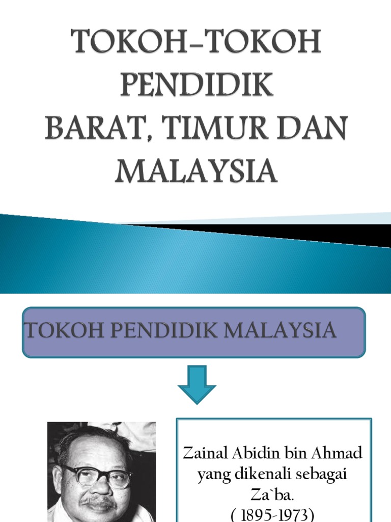 Tokoh-Tokoh Pendidik Barat, Timur Dan Malaysia | PDF