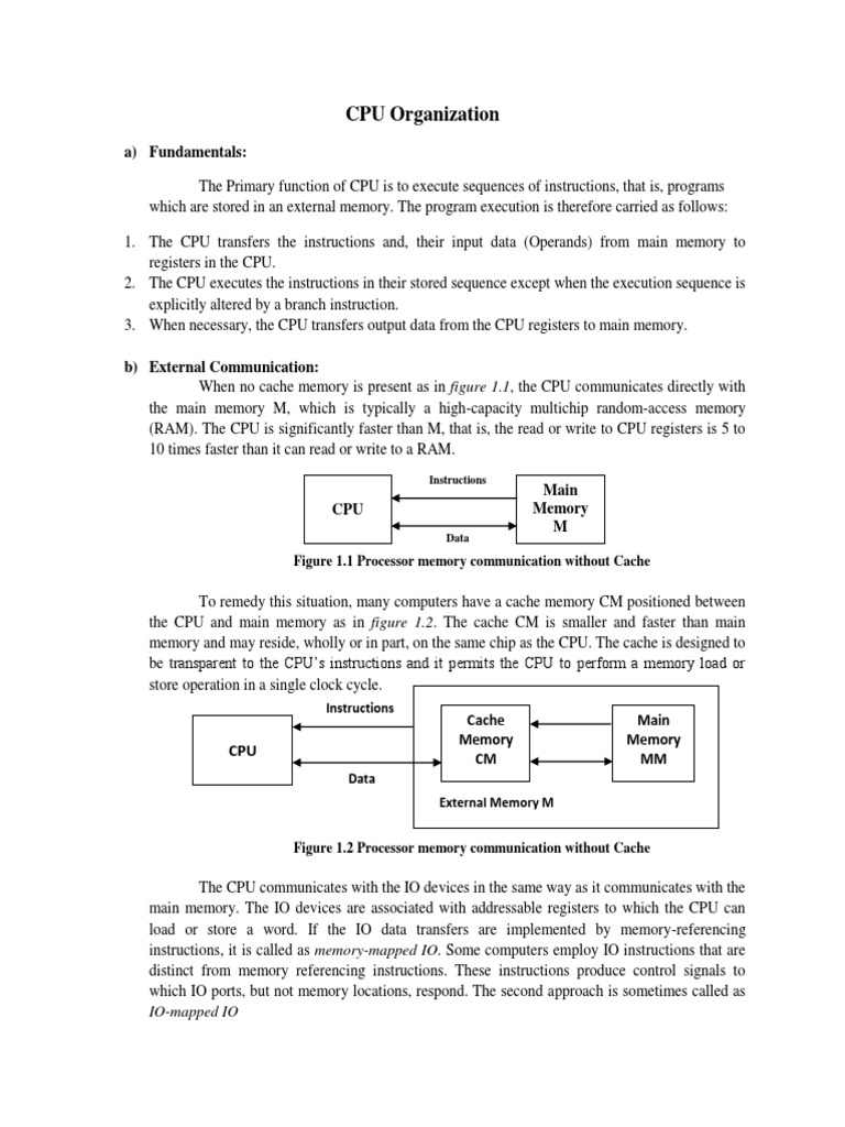 Cpu Organization | Download Free PDF | Central Processing Unit | Random ...