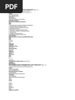 Instrumentation Inspection Checklist | PDF | Instrumentation ...