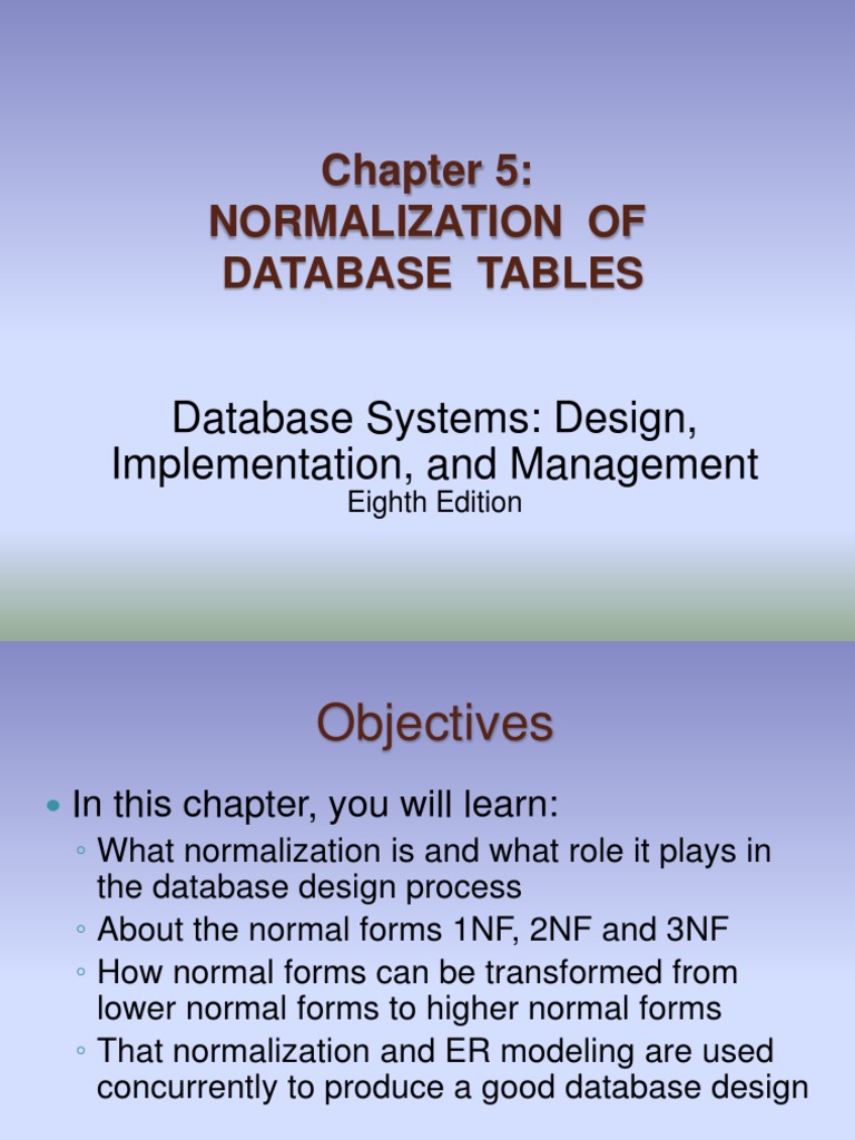 Normalization Pdf Database Design Databases