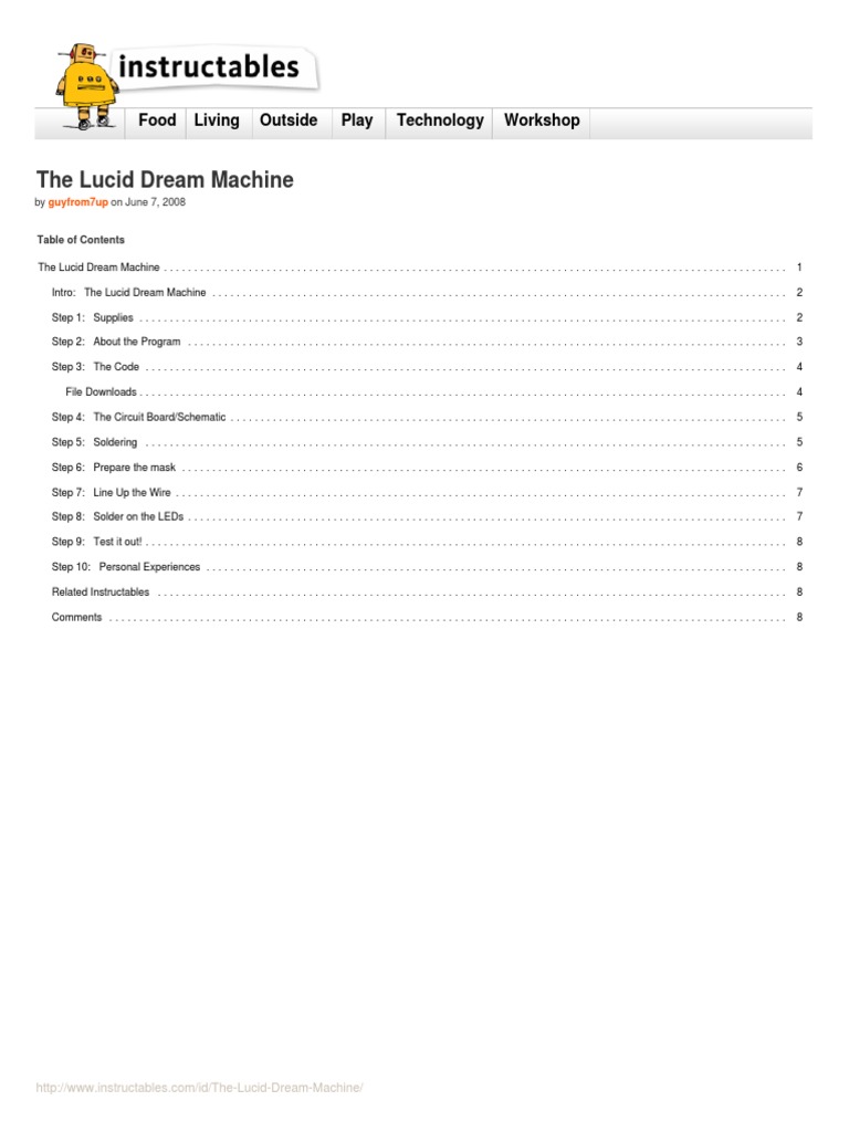 The Lucid Dream Machine | PDF | Printed Circuit Board | Electronics