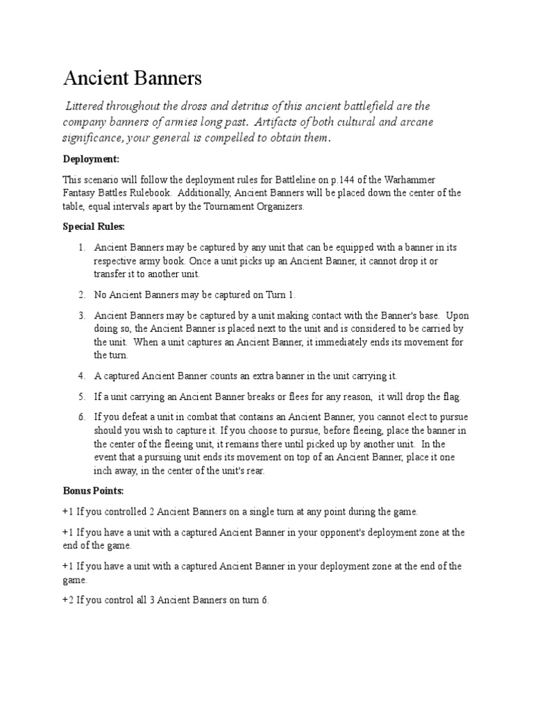 Ancient Banners | PDF