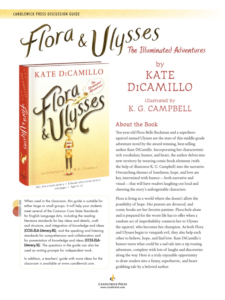 Flora and Ulysses Discussion Guide | PDF | Comic Book | Cartoon