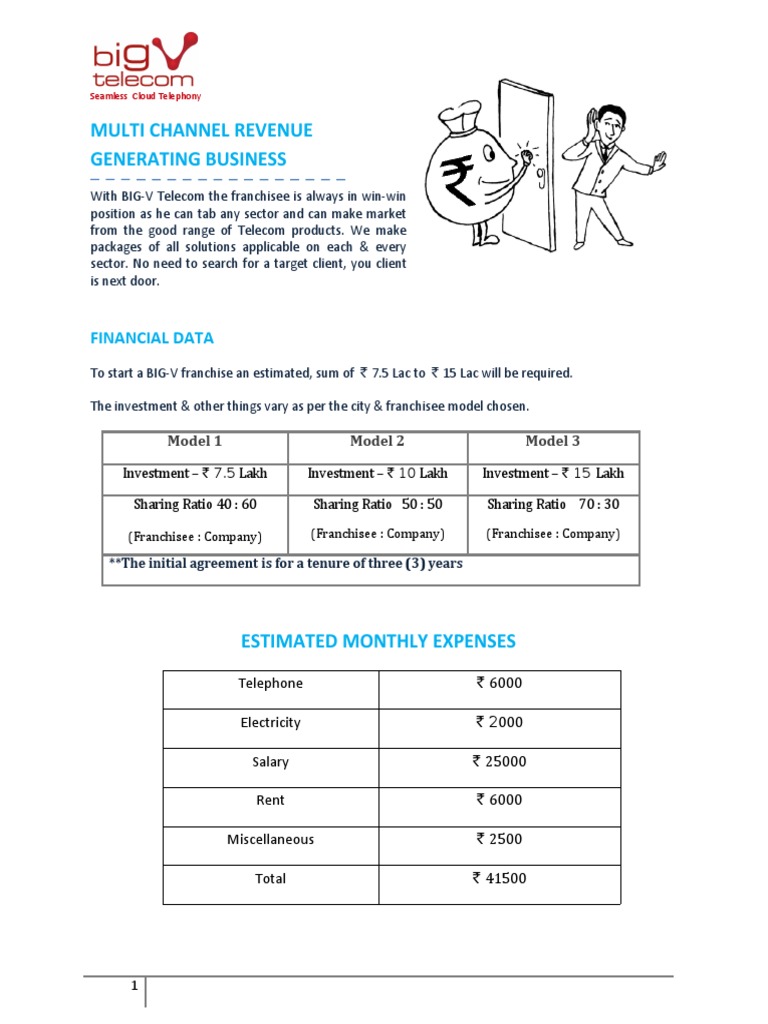 Big V Telecom Brochure | PDF | Franchising | Industries
