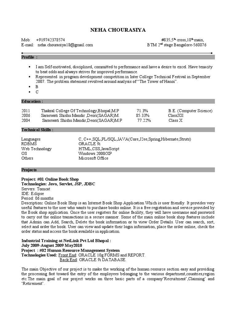Neha Resume | PDF