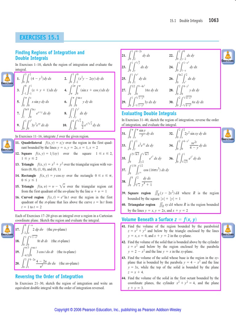 Double Integrals | PDF | Integral | Triangle