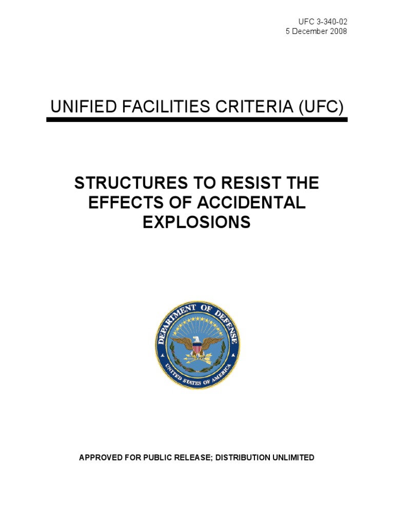 Structures To Resist The Effects of Blast Loading Ufc - 3 - 340 - 02 ...