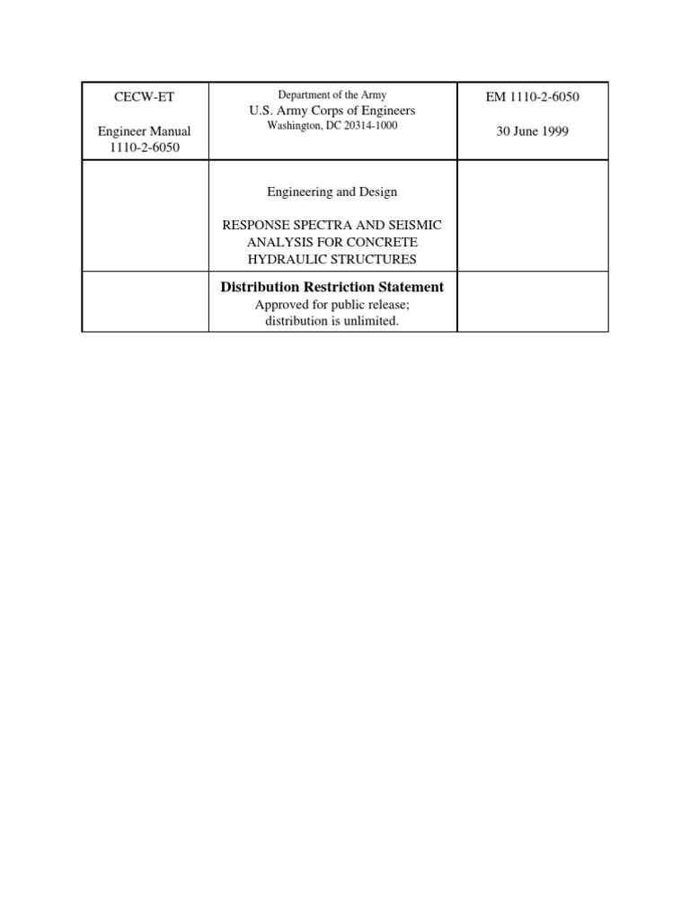 Seismic Analysis for Hydraulic Structures | PDF | Earthquakes | Seismology