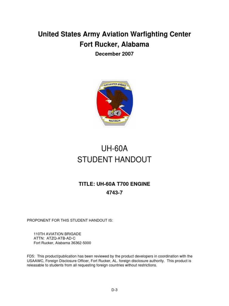 UH60A T700 Engine | PDF | Turbine | Transmission (Mechanics)